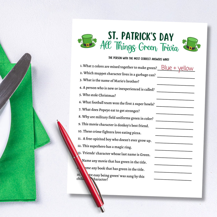 St Patricks Day Games Printable, Fun Irish Activity For Kids & Adults ...