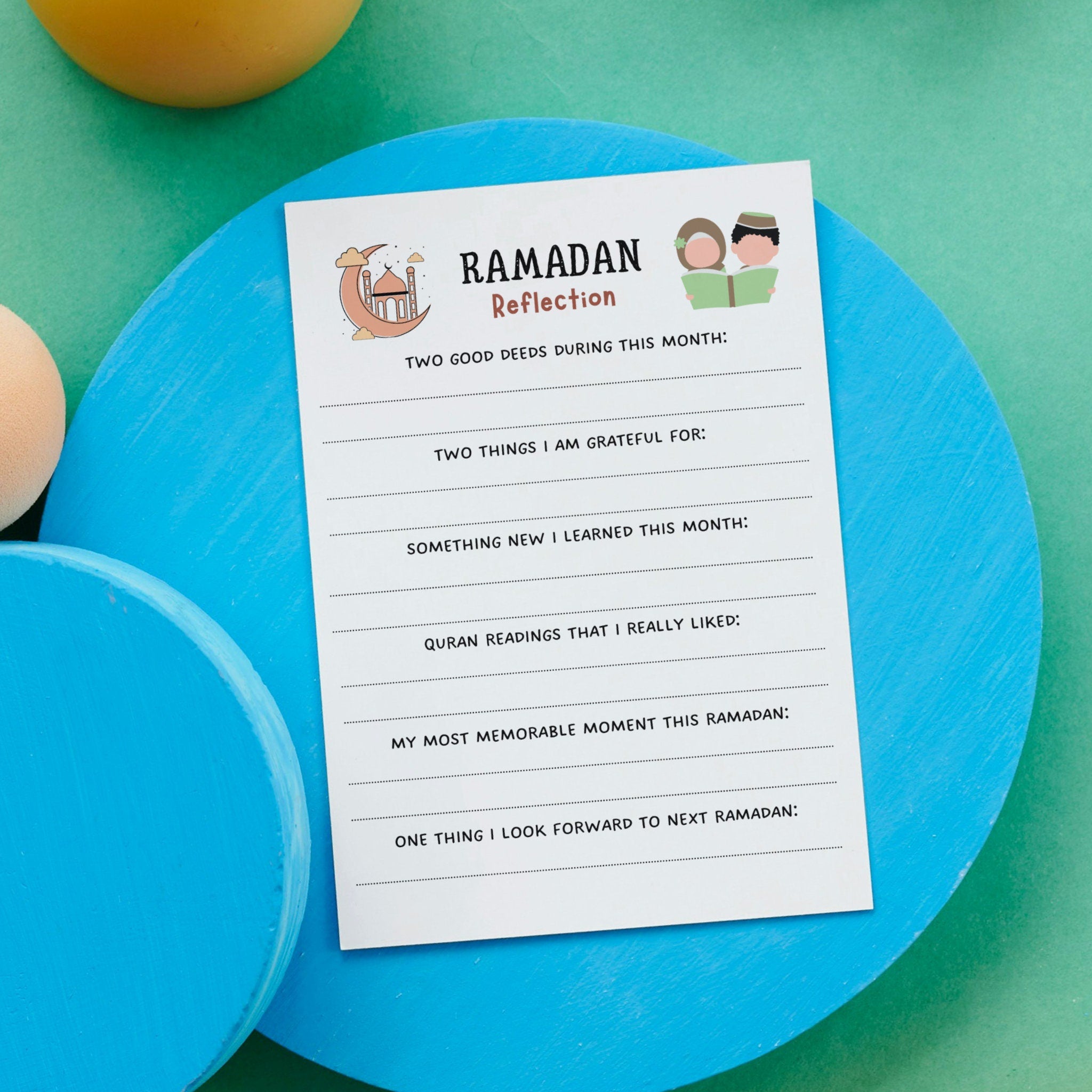 Ramadan Activity for Kids Printable – Scribbled LLC