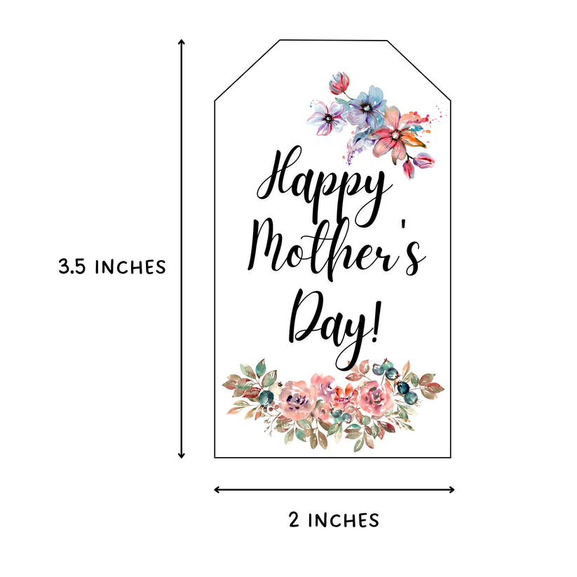 Happy Mother’s Day Floral Gift Tags Printable – Scribbled LLC