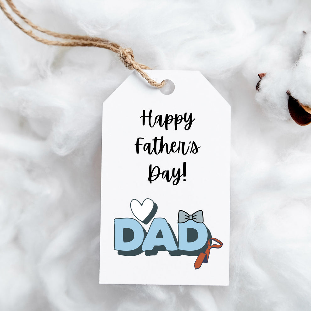 Happy Father's Day Gift Tags Printable, Gift For Dad – Scribbled LLC