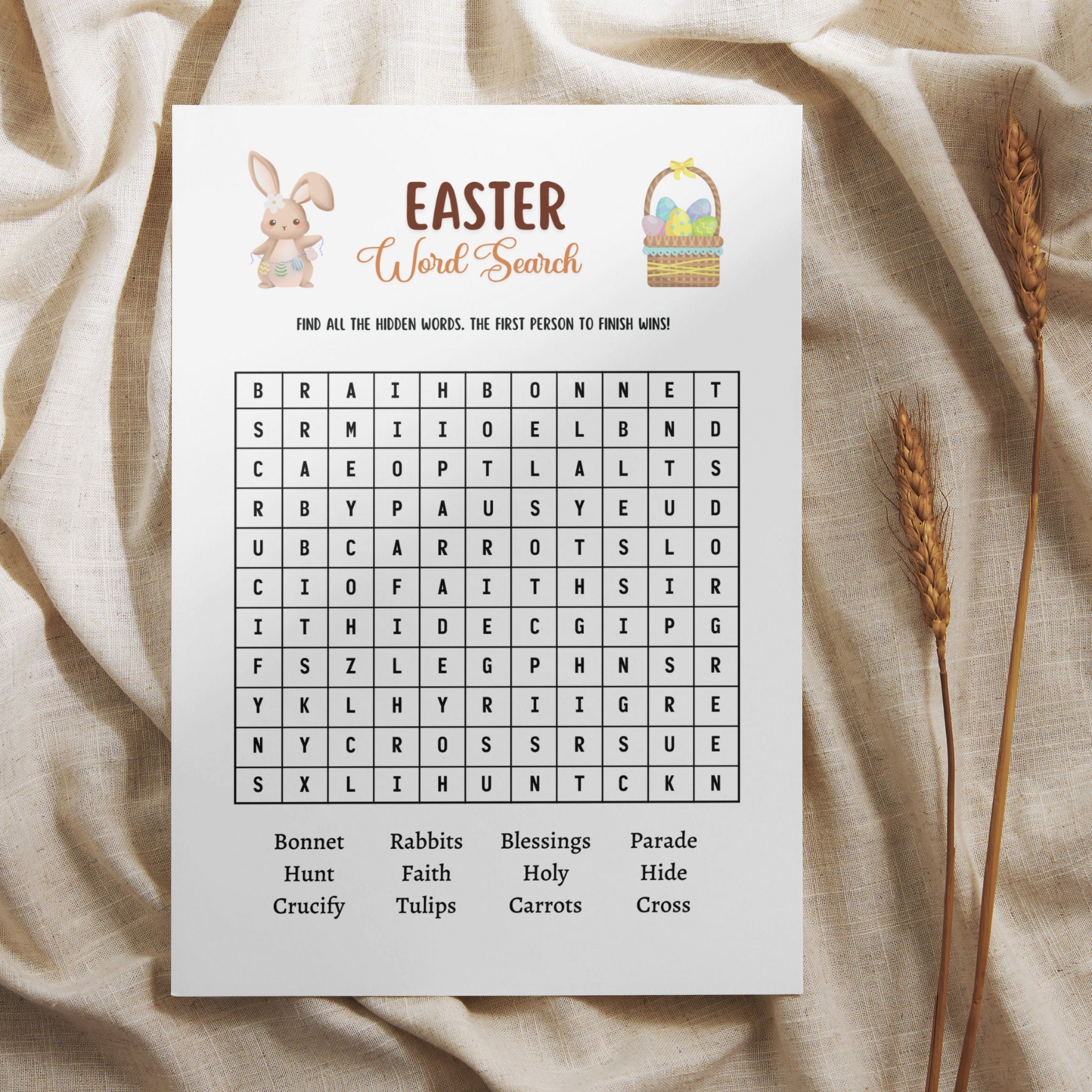 Easter Party Games Printable, Easter Activity Ideas for Kids & Adults ...