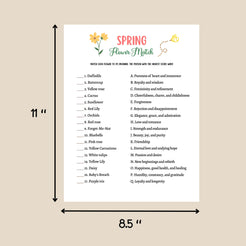 Spring Games Printable, Springtime Party Activity for Adults & Kids ...