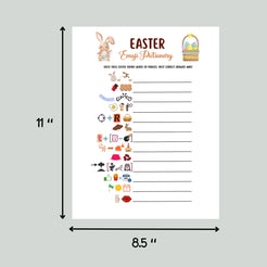 Easter Emoji Pictionary Printable, Party Game for Kids & Adults ...
